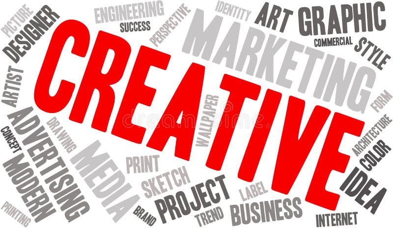 Creative Word Cloud stock vector. Illustration of compulsive - 104011523