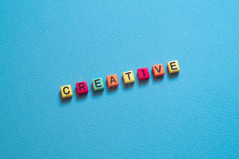 Creative - Word Concept on Cubes Stock Photo - Image of wood ...