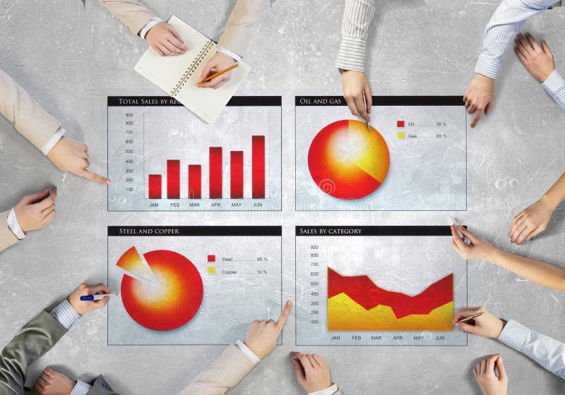 Creative Work of Business Team Stock Photo - Image of report, seminar ...