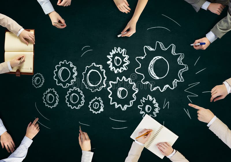 Creative Work of Business Team Stock Photo - Image of meeting ...