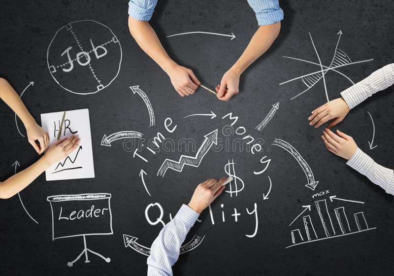 Creative Work of Business Team Stock Image - Image of profit, seminar ...
