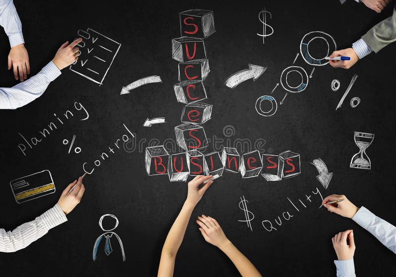 Creative Work of Business Team Stock Photo - Image of business ...