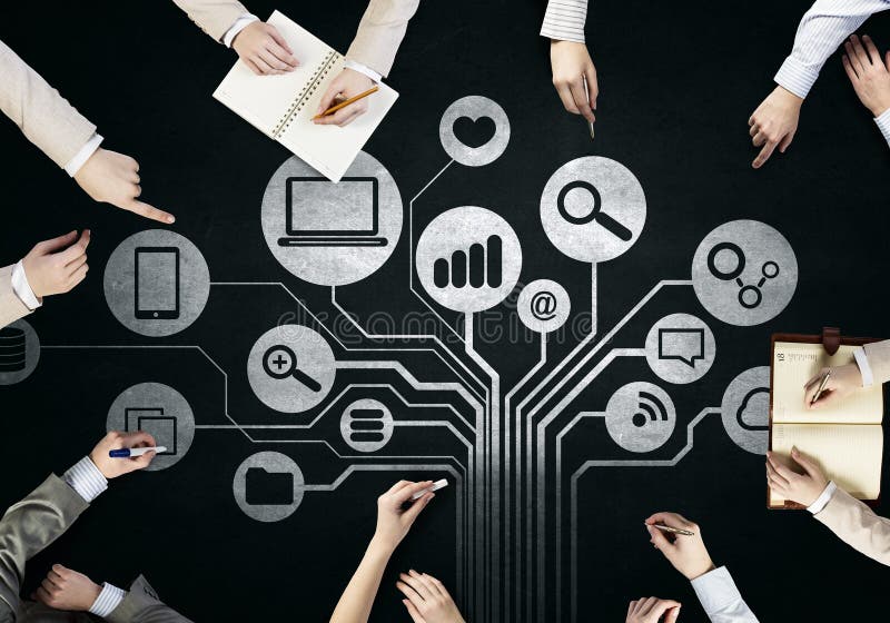 Creative Work of Business Team Stock Image - Image of financial, growth ...