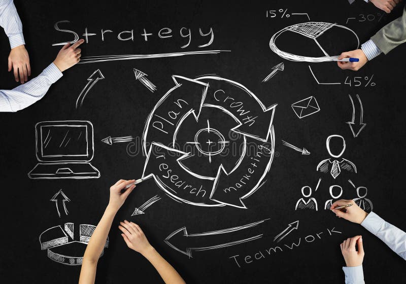 Creative Work of Business Team Stock Image - Image of growth, strategy ...