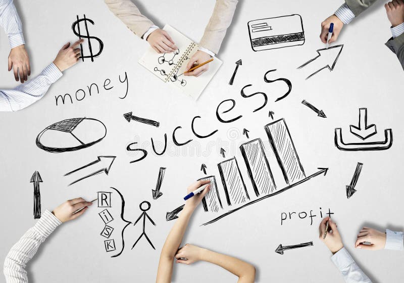 Creative Work of Business Team Stock Photo - Image of success, think ...
