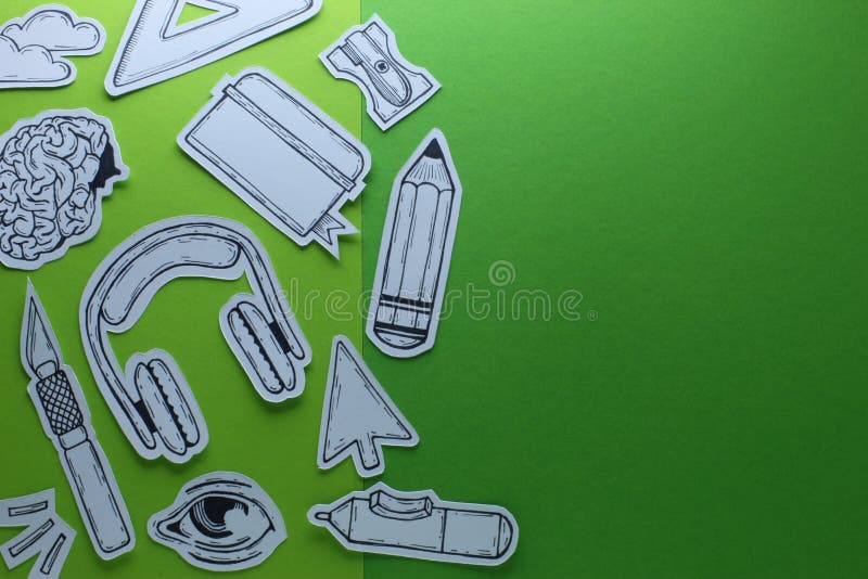 Creative Work Graphic Designer Related Tools Symbols Devices Objects ...