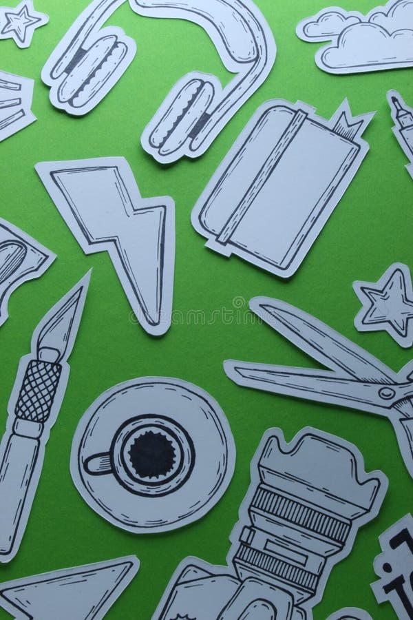 Creative Work Graphic Designer Related Tools Symbols Devices Objects ...