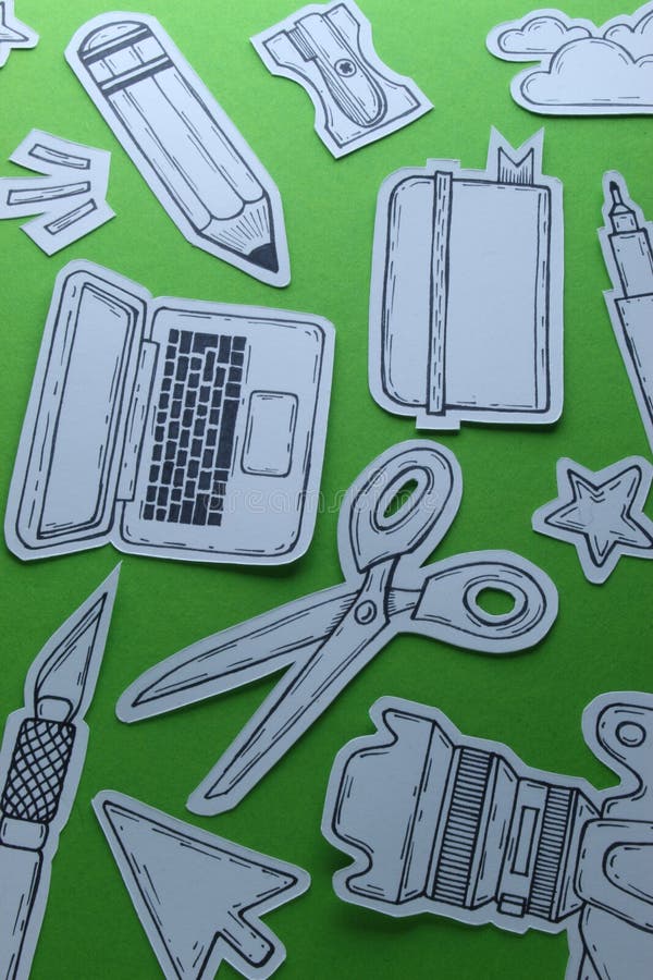 Creative Work Graphic Designer Related Tools Symbols Devices Objects ...