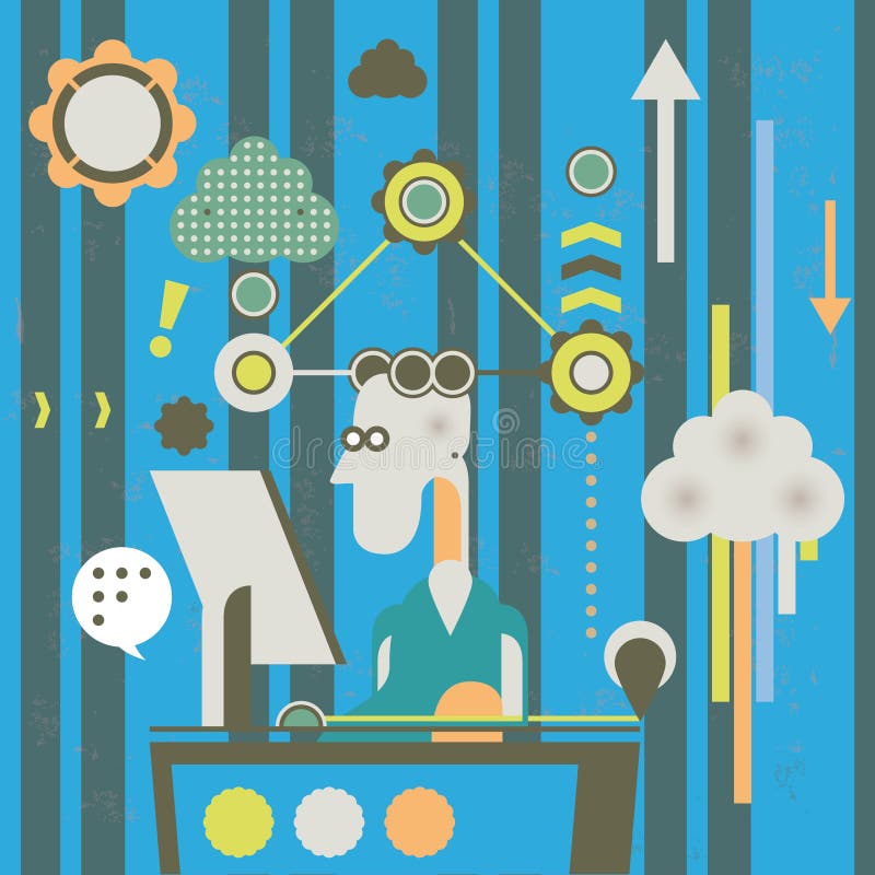 Creative work stock vector. Illustration of creativity - 77317668