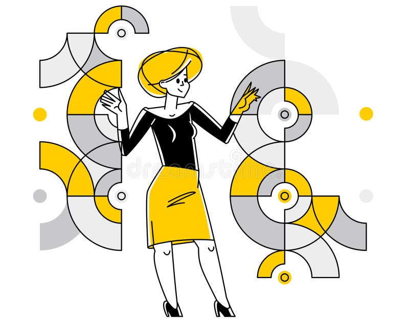 Creative Worker Woman Doing Some Job and Creating Some System, Inspired ...