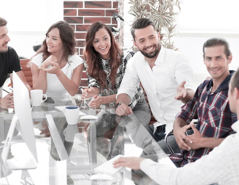 Creative Workers Design Together in the Studio. Stock Image - Image of ...