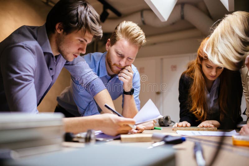 Creative Workers Designing and Planing Stock Photo - Image of analyzing ...