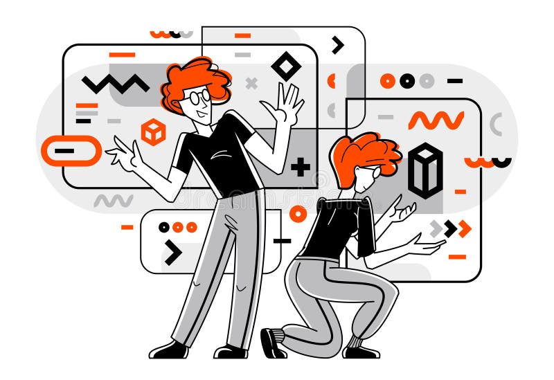 Creative Workers Doing Some Job and Creating Some System, Inspired ...