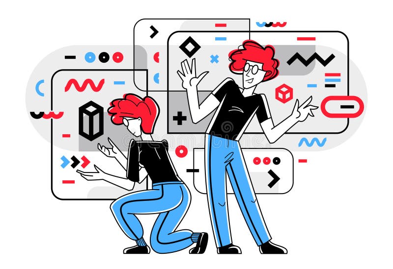 Creative Workers Doing Some Job and Creating Some System, Inspired ...