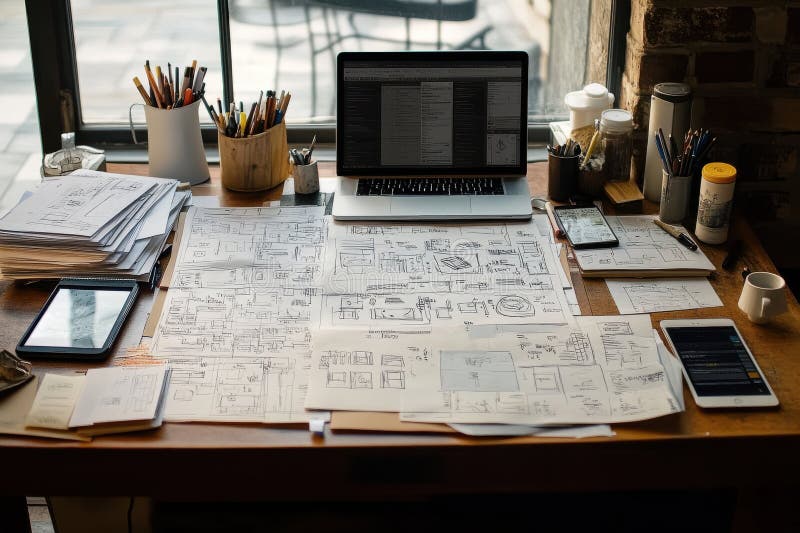 Creative Workspace Design Office Environment Digital Art Modern Studio ...