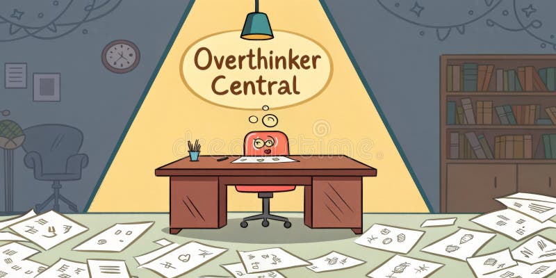 Creative Workspace Filled with Scattered Papers and an Animated ...