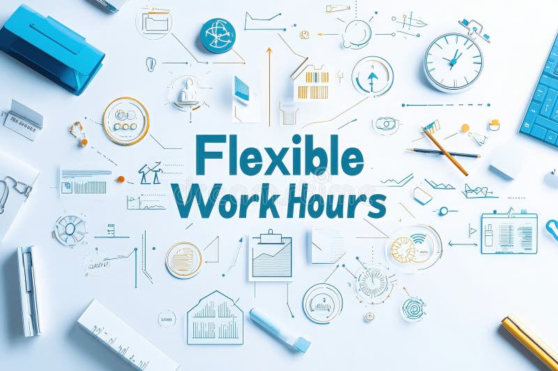 Stylish Workspace Concept Featuring Flexible Work Hours and ...