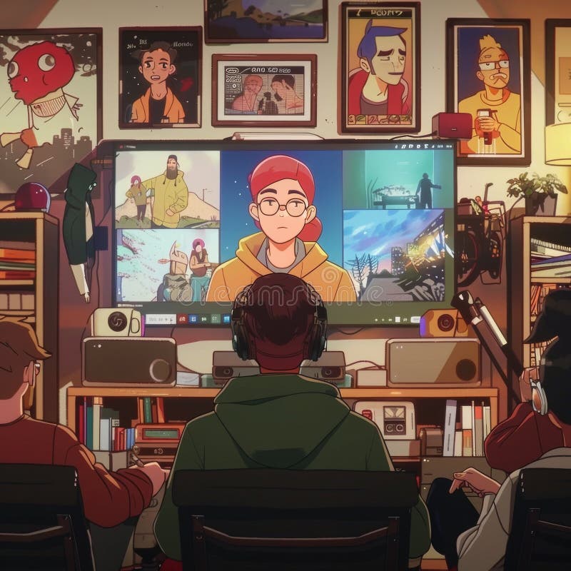 Creative Workspace with Multiple Screens Stock Image - Image of ...