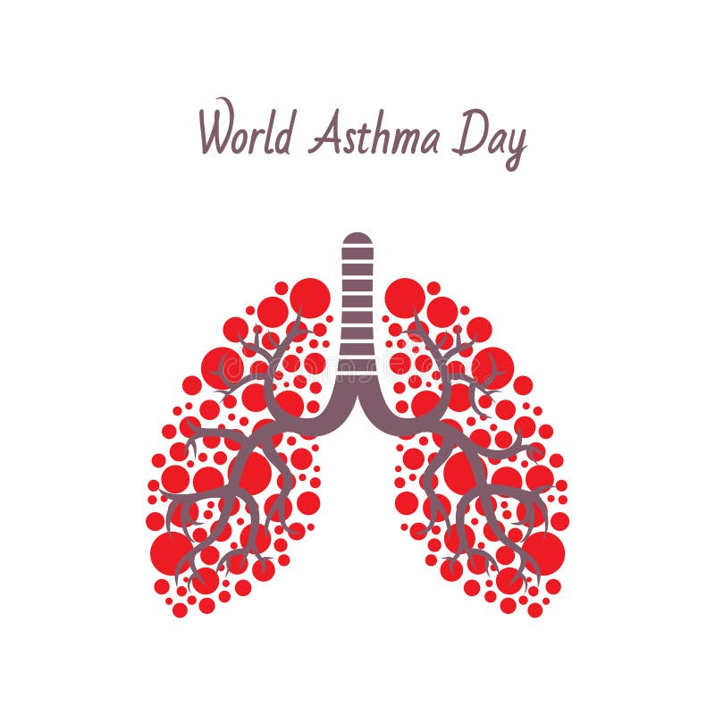Creative World Asthma Day Design Vector Stock Vector - Illustration of ...