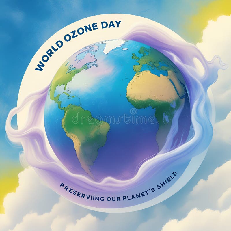 World Ozone Day Design Vector. Stock Vector - Illustration of graphic ...