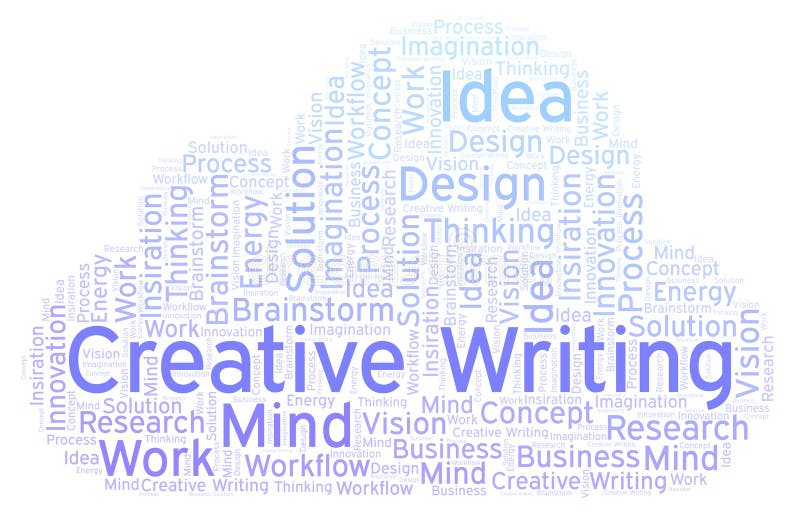 Creative Writing Word Cloud, Made with Text only. Stock Illustration ...