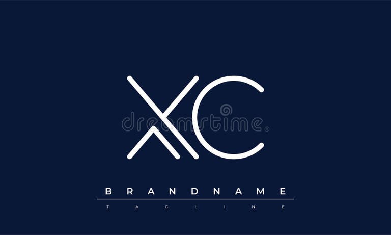 Creative XC Letter Initial Logo Vector Image Stock Vector ...