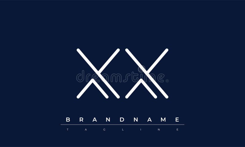Creative XX Letter Initial Logo Vector Image Stock Vector ...