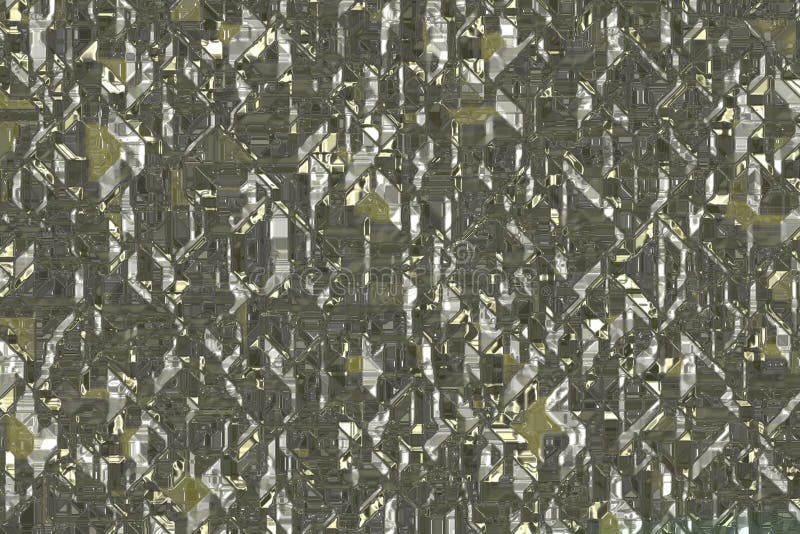 Creative Yellow Electronic Crystalline Pattern Digitally Drawn Backdrop ...