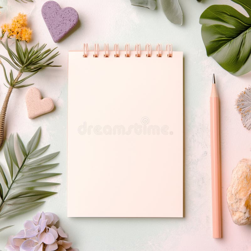 Creative Yellow Template for Writing with Pastel Aesthetics and Nature ...