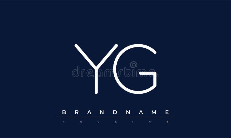 Creative YG Letter Initial Logo Vector Image Stock Vector ...