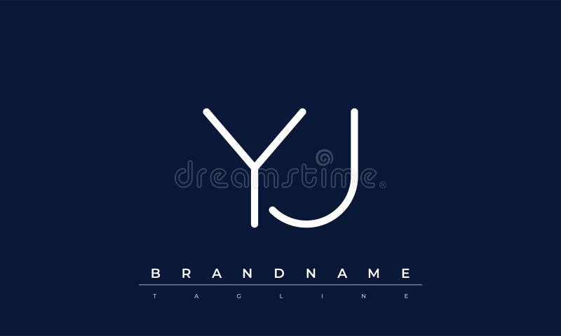 Creative YJ Letter Initial Logo Vector Image Stock Vector ...