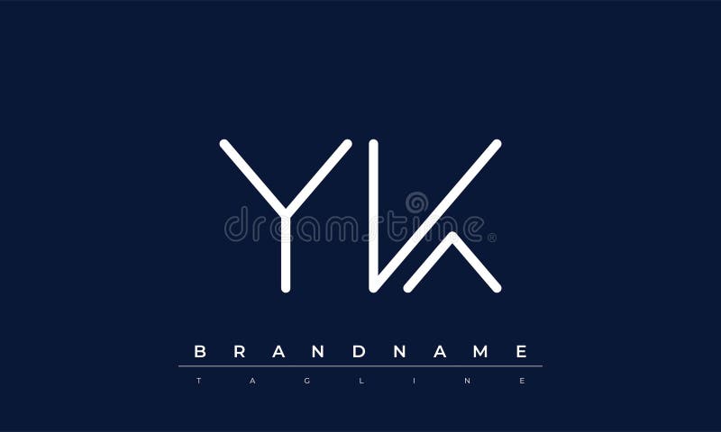 Creative YK Letter Initial Logo Vector Image Stock Vector - Illustration of company, identity ...