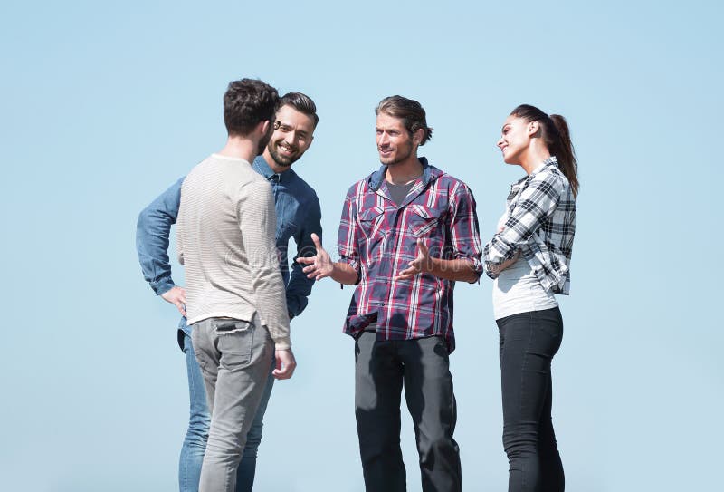 Creative Young People,discussing Their Problems. Stock Image - Image of ...