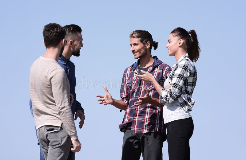 Creative Young People,discussing Their Problems. Stock Image - Image of ...