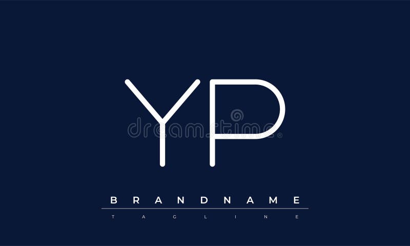 Creative YP Letter Initial Logo Vector Image Stock Vector ...