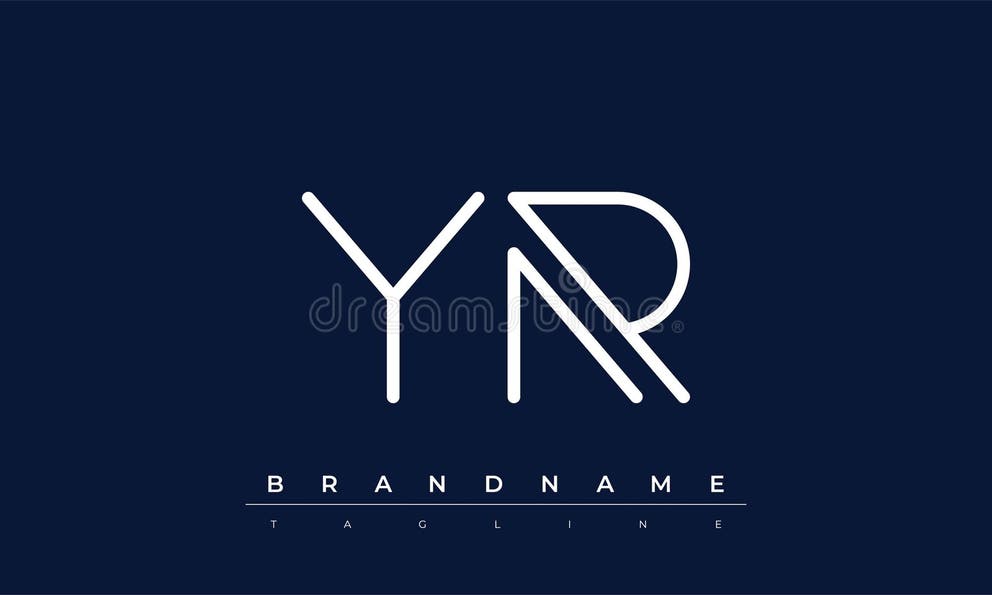 Creative YR Letter Initial Logo Vector Image Stock Vector ...