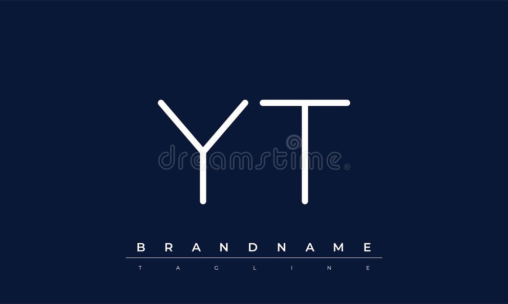 Creative YT Letter Initial Logo Vector Image Stock Vector ...