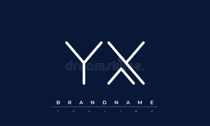 Creative YX Letter Initial Logo Vector Image Stock Vector ...
