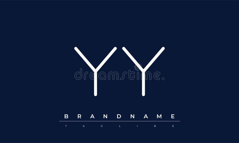 Creative YY Letter Initial Logo Vector Image Stock Vector ...