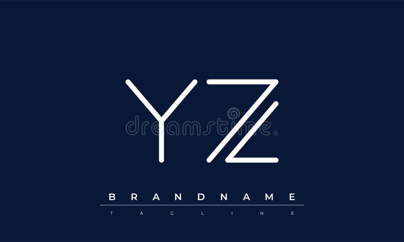 Creative YZ Letter Initial Logo Vector Image Stock Vector ...