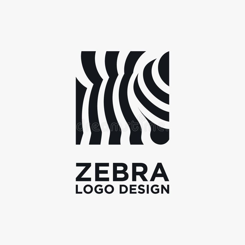 Zebra Logo Design Inspiration. Zebra Logo on White Background Stock ...