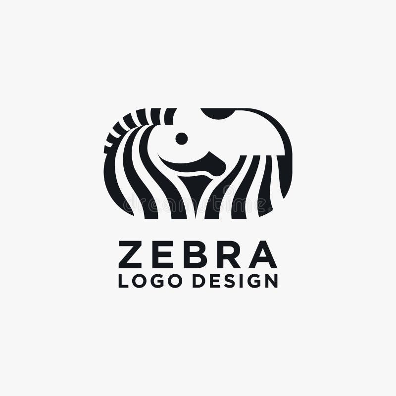 Creative zebra logo design stock vector. Illustration of design - 274723398