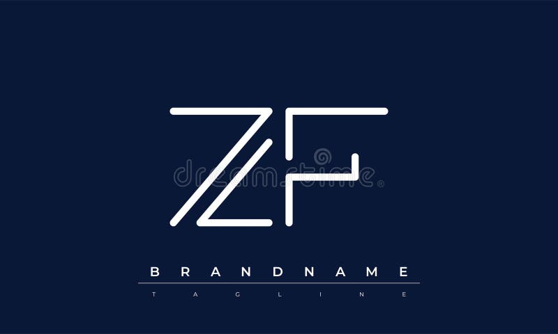 Creative ZF Letter Initial Logo Vector Image Stock Vector ...