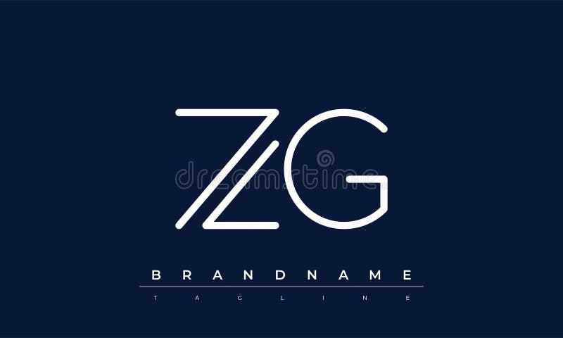 Creative ZG Letter Initial Logo Vector Image Stock Vector ...
