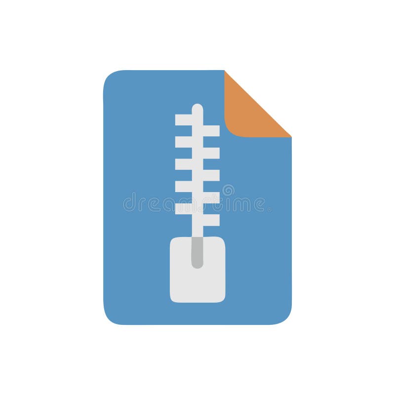 Creative Zip File Icon for Digital Storage Stock Vector - Illustration ...