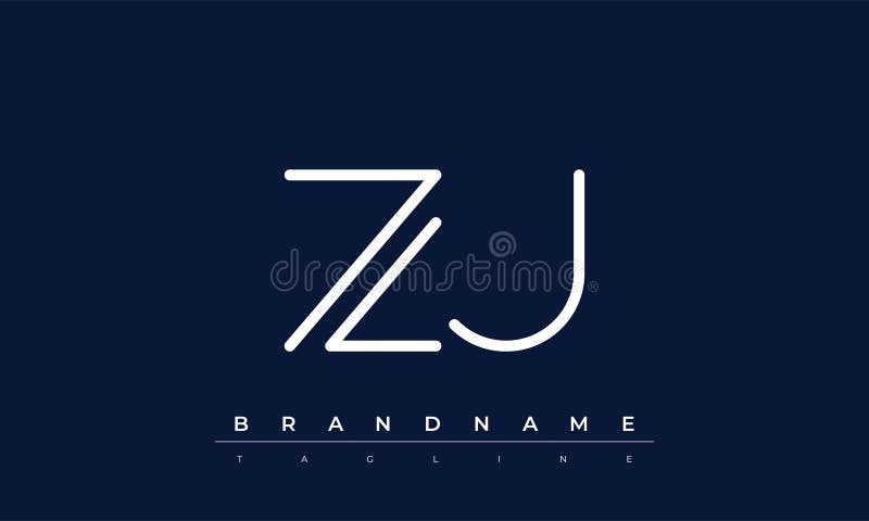 Creative ZJ Letter Initial Logo Vector Image Stock Vector ...