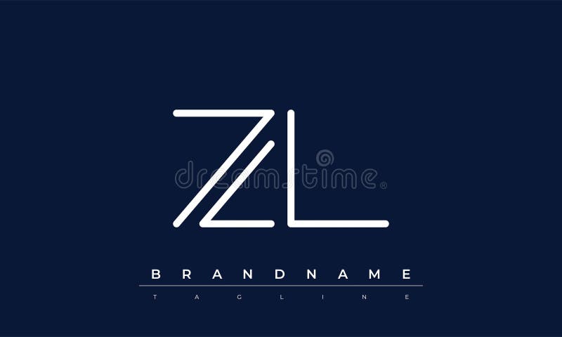 Creative ZL Letter Initial Logo Vector Image Stock Vector ...