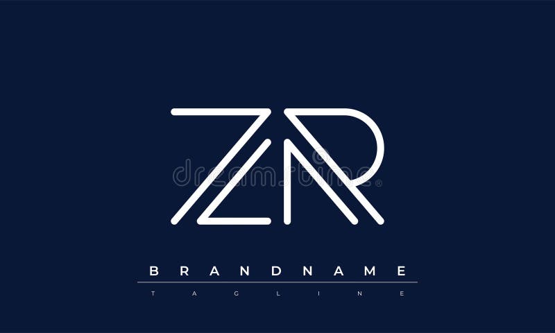 Creative ZR Letter Initial Logo Vector Image Stock Vector ...
