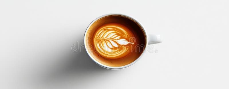A Creatively Crafted Coffee Latte Featuring Detailed Designs in the ...
