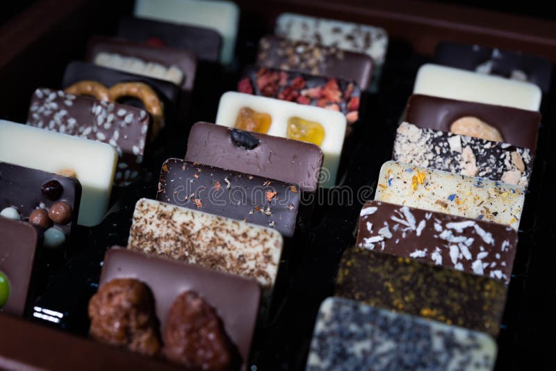 Creatively Decorated Chocolate Tablets Stock Photo - Image of dessert ...